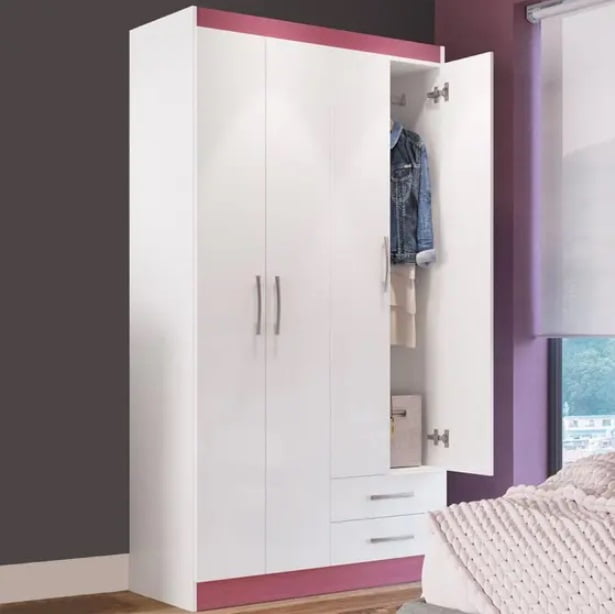 ROUPEIRO DORIPEL TREVISO 4 PORTAS INFANTIL - QG Móveis